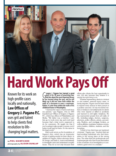 Media Mentions | Gregory J Pagano Law | Philadelphia, PA | 215-636-0160